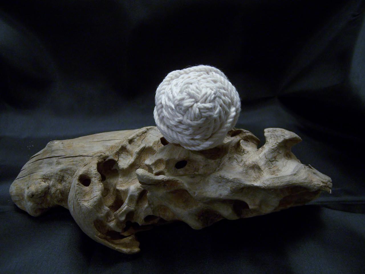 Small White Nautical Bell Rope With Star Knot Bottom on Luulla