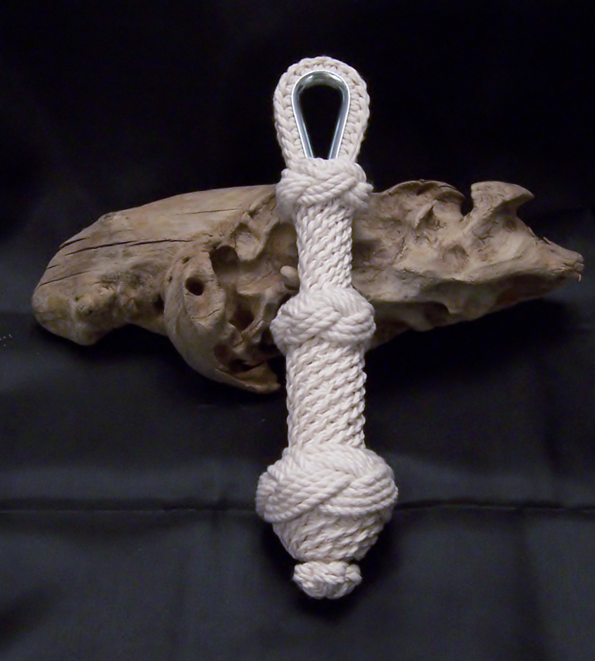 Small White Nautical Bell Rope With Star Knot Bottom on Luulla